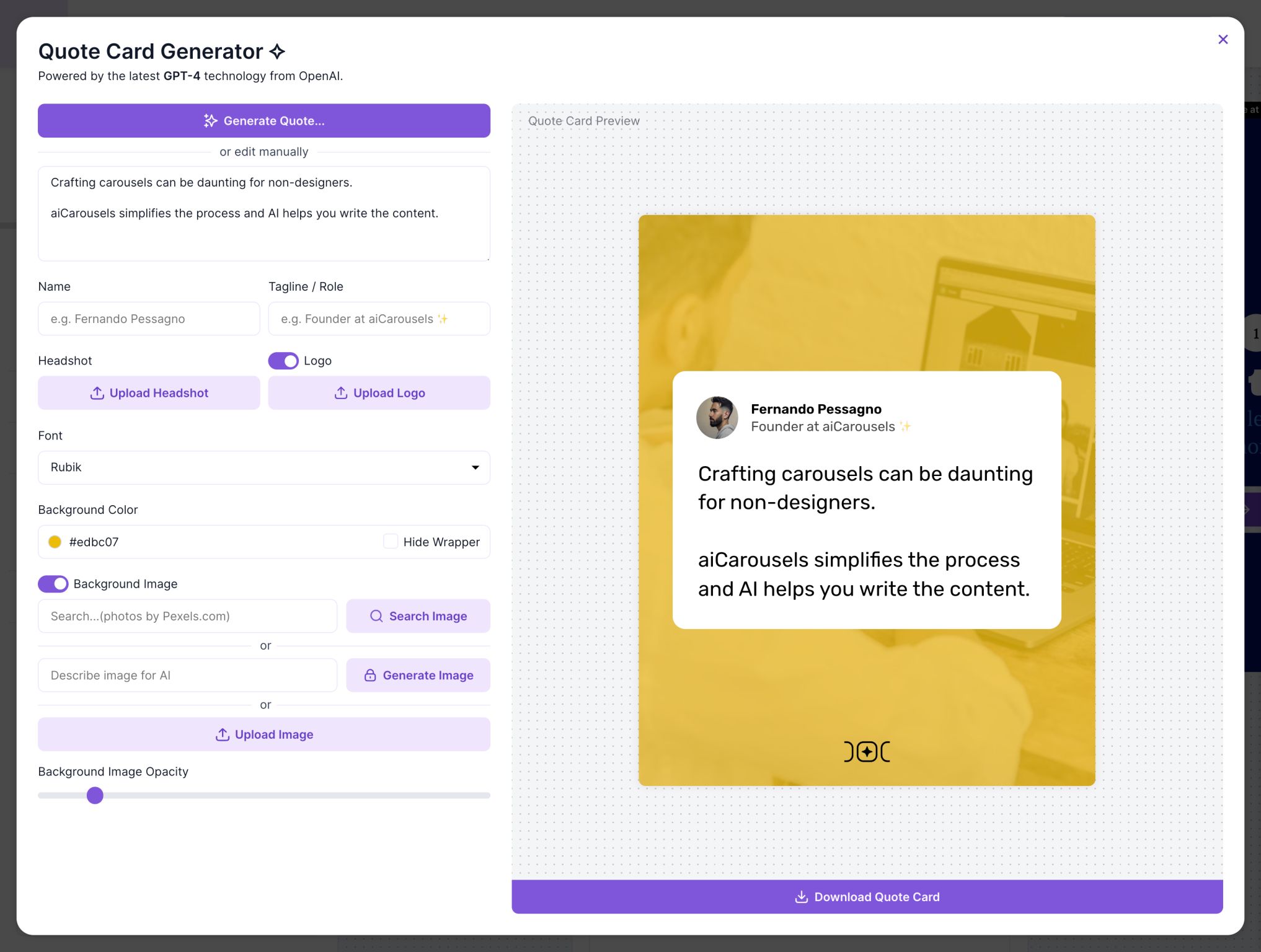 Create Professional LinkedIn Quote Cards (Free)